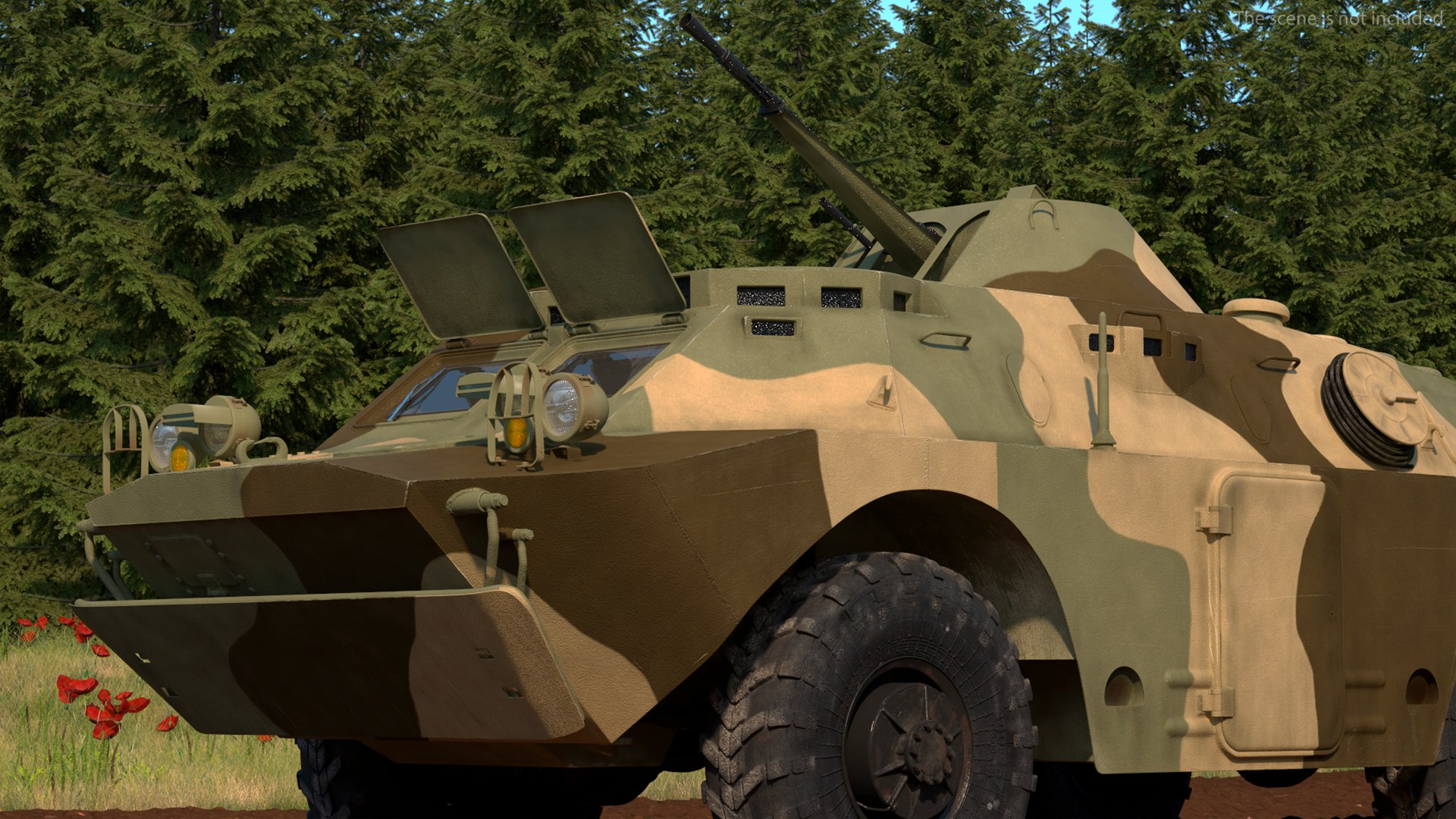 BRDM 2 Amphibious Vehicle 3D - TurboSquid 2037622