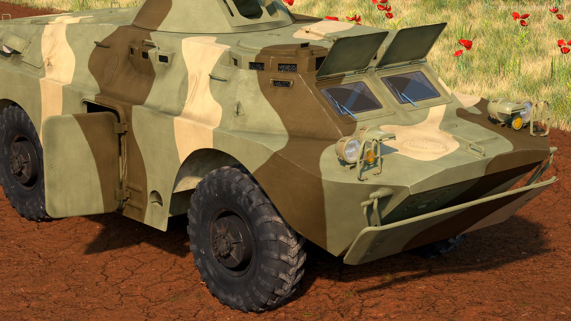 BRDM 2 Amphibious Vehicle 3D - TurboSquid 2037622