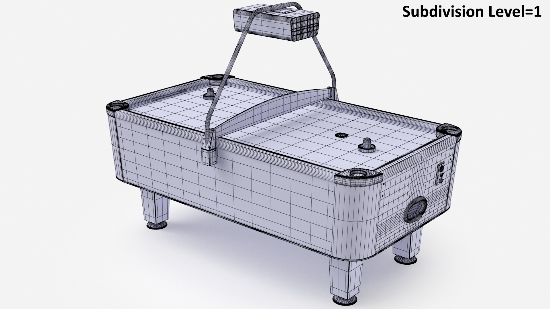 Air Hockey Table 01 3D Model - TurboSquid 2132960