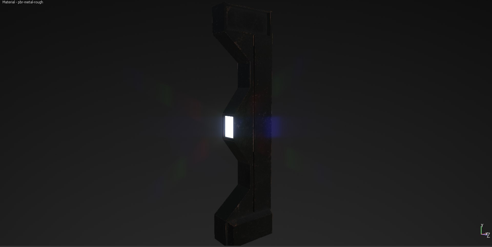 3d model worn support beam