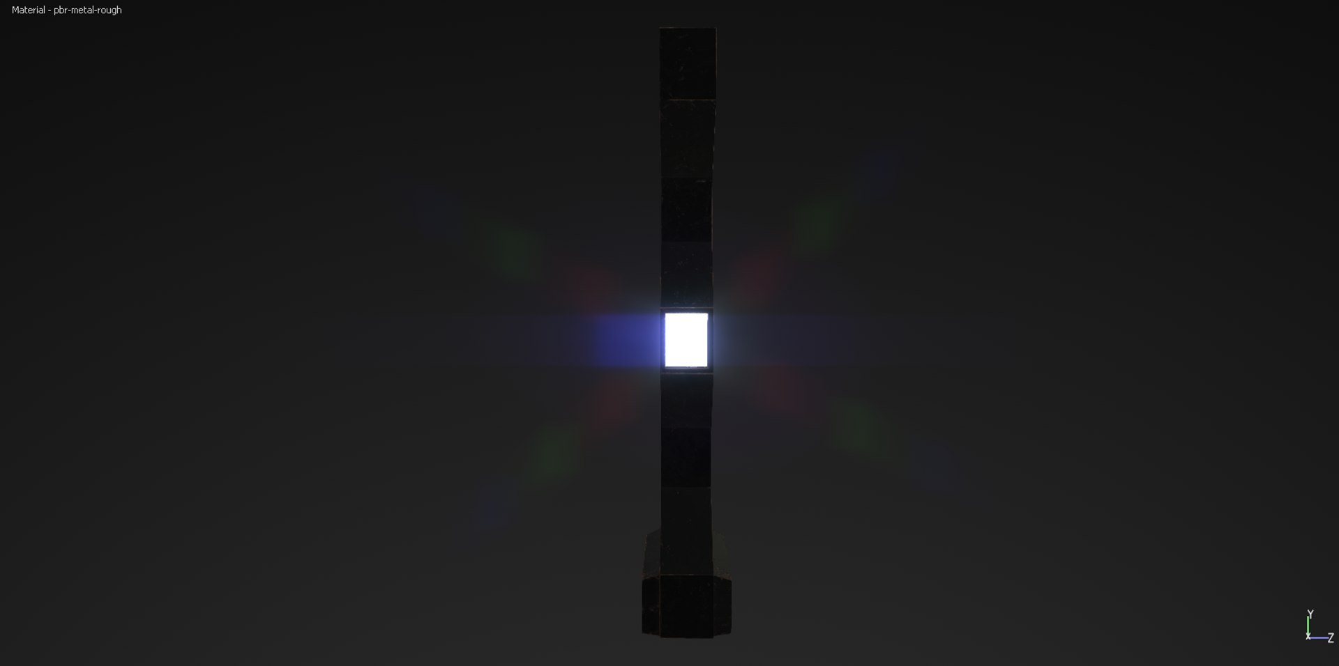 3d model worn support beam