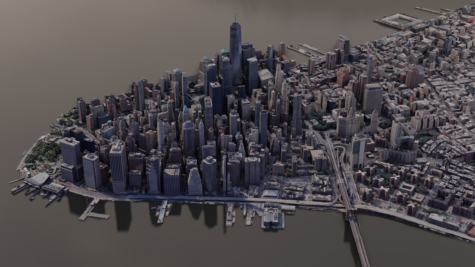 3D NewYork-City-Manhattan Model - TurboSquid 1918596