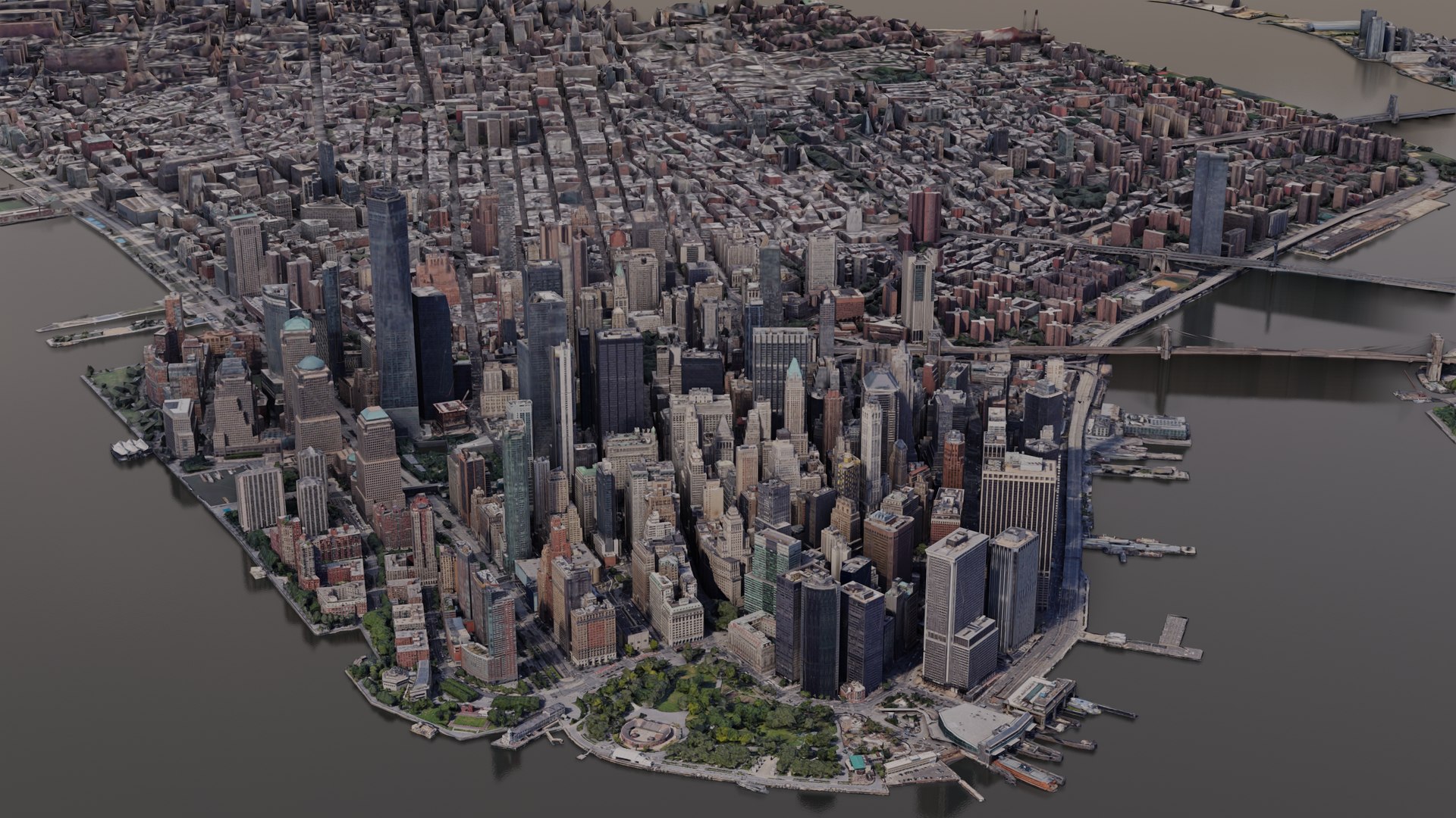 3D NewYork-City-Manhattan Model - TurboSquid 1918596