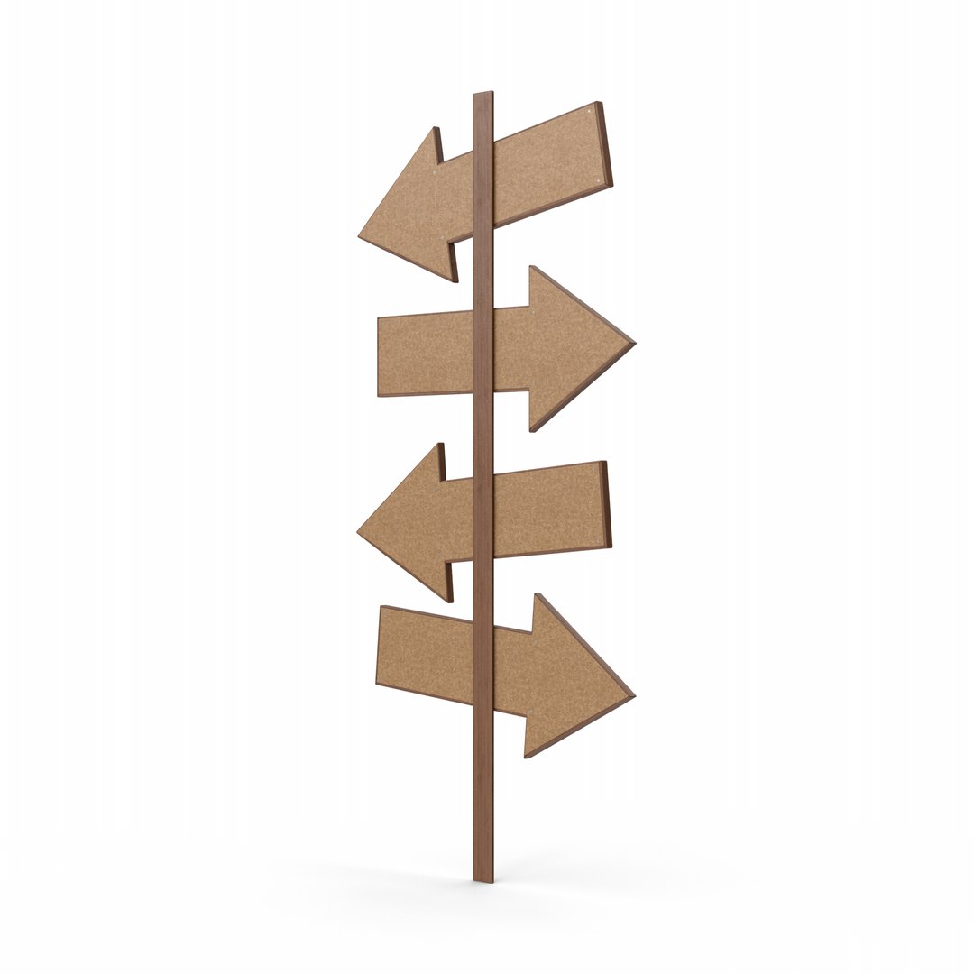 Arrows Signboard Model - TurboSquid 2060631