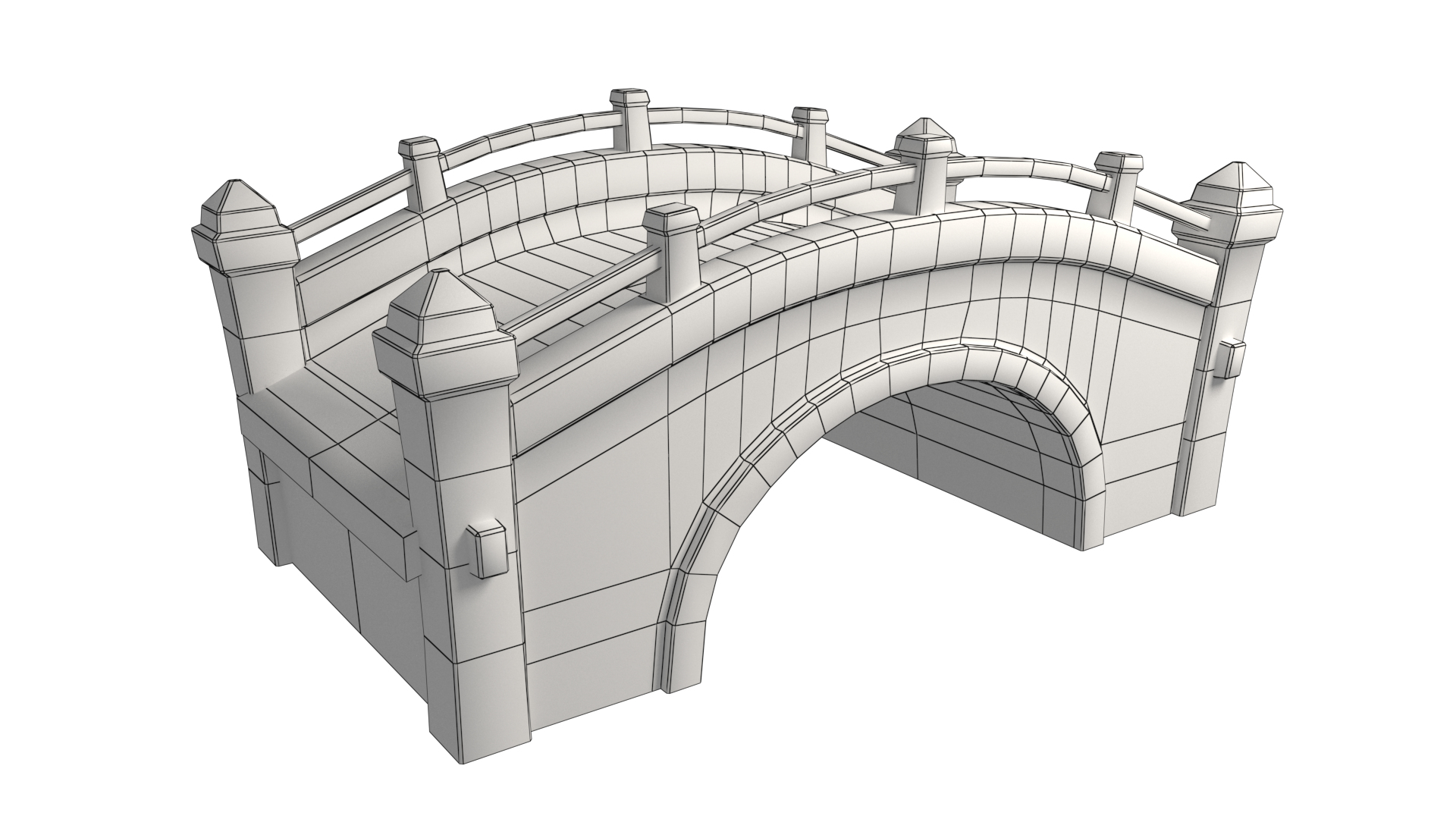 Stylized Stone Bridge 3D - TurboSquid 1877497