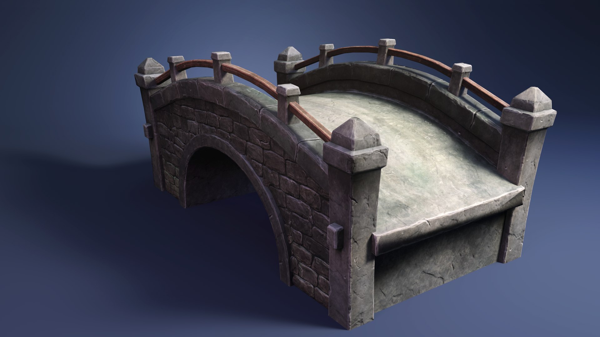 Stylized Stone Bridge 3D - TurboSquid 1877497