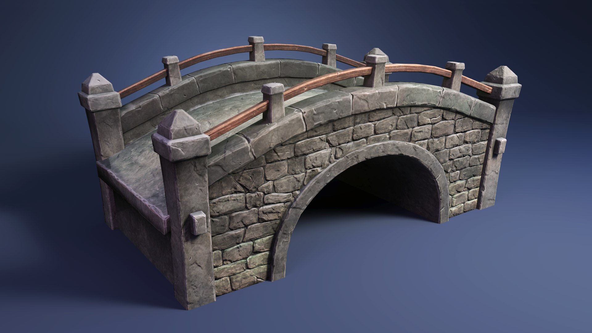 Stylized Stone Bridge 3D - TurboSquid 1877497
