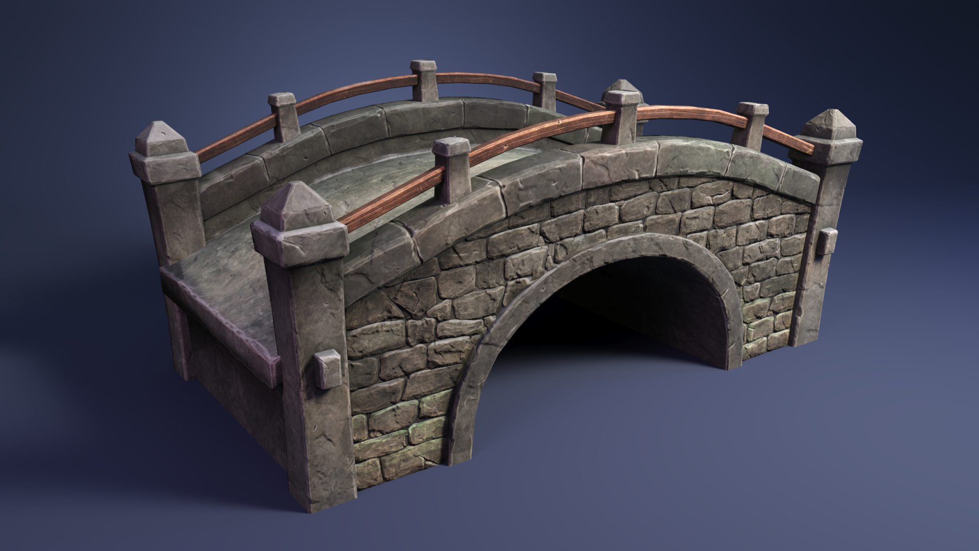 Stylized Stone Bridge 3D - TurboSquid 1877497