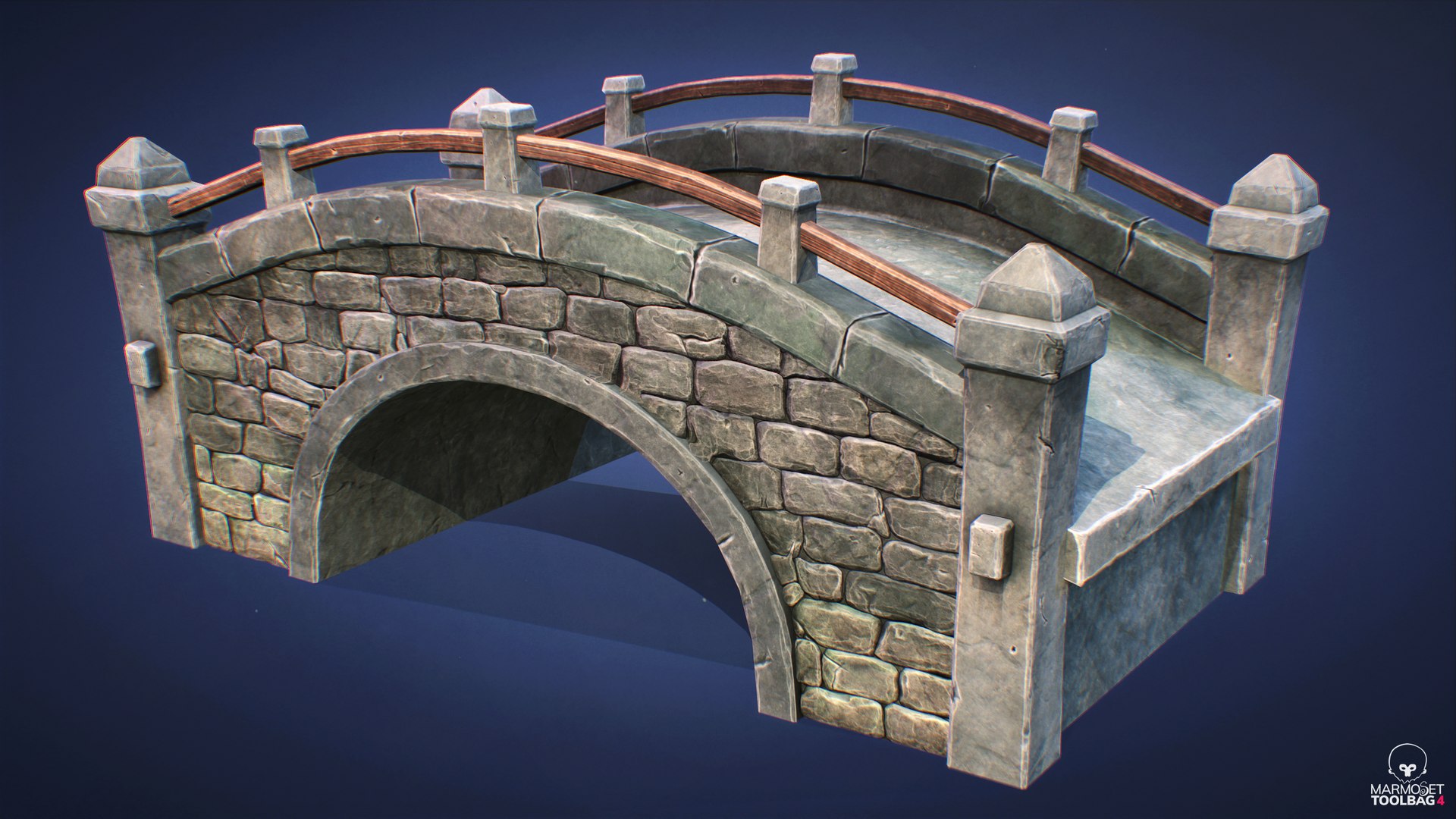 Stylized Stone Bridge 3D - TurboSquid 1877497