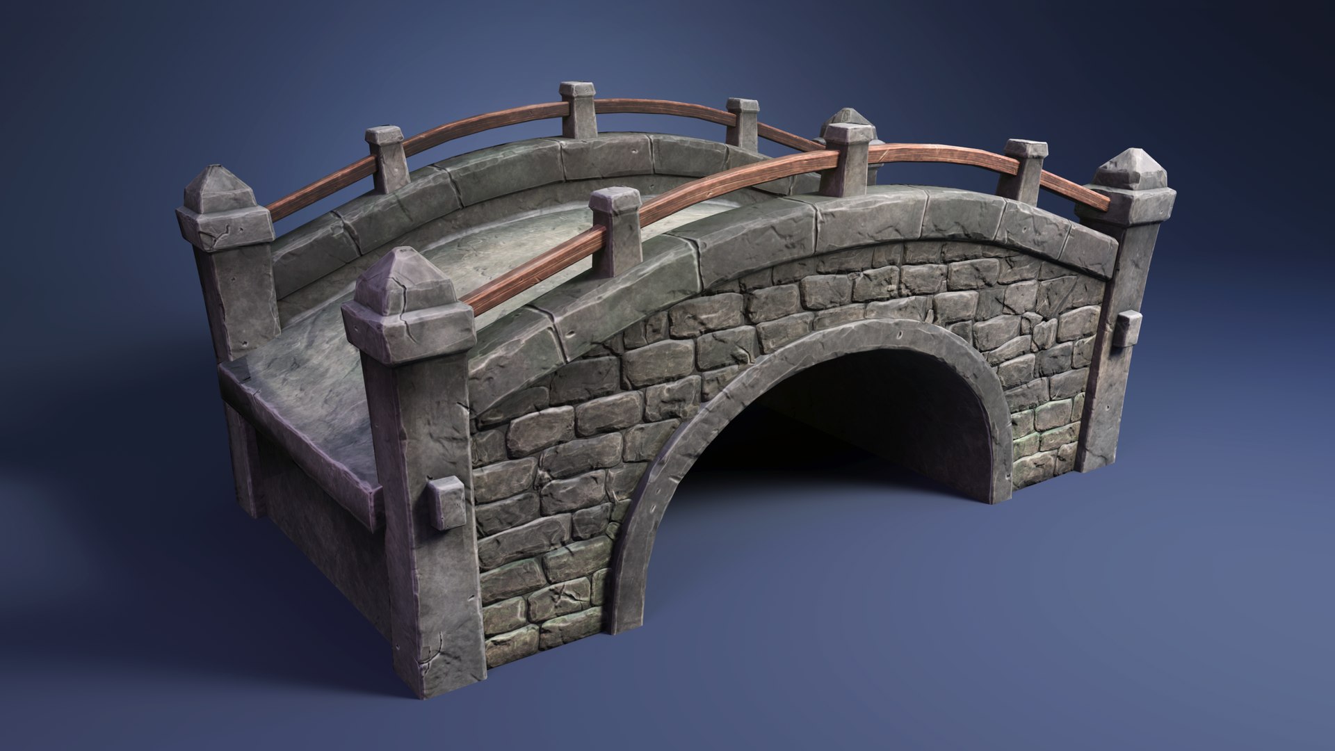 Stylized Stone Bridge 3D - TurboSquid 1877497