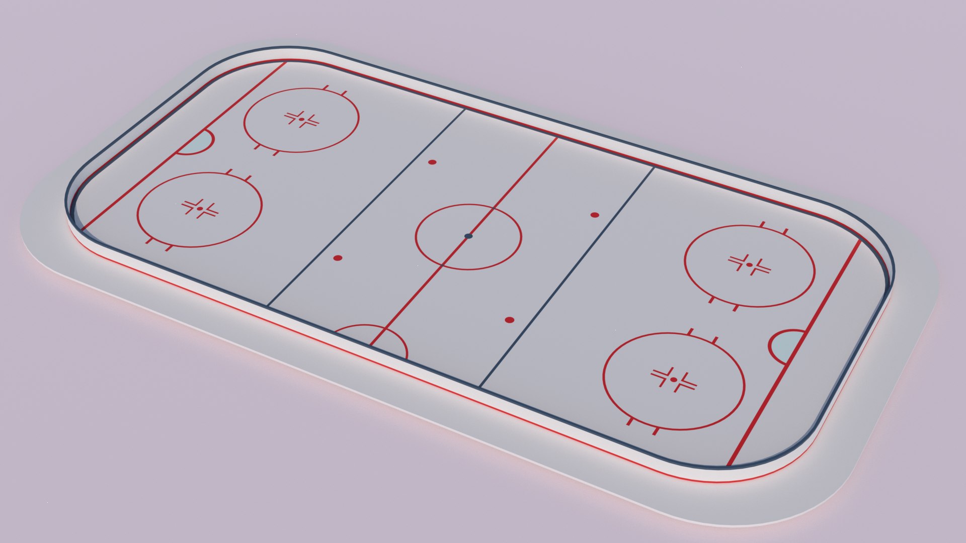 Cartoon Ice Hockey Rink Model - TurboSquid 1835001