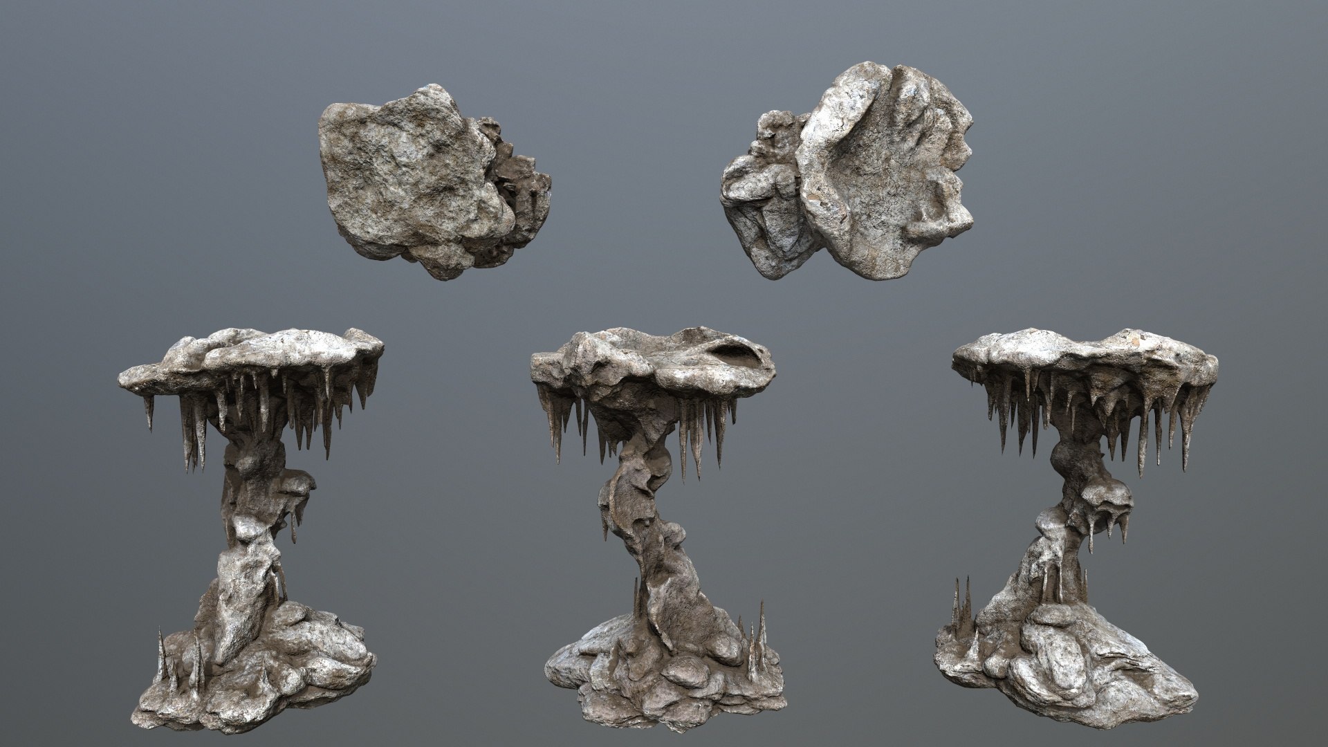 3D Cave Rocks Model - TurboSquid 2382110
