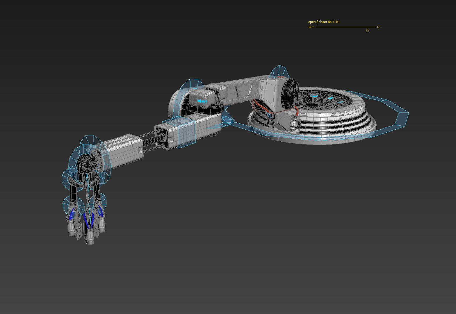 3D futuristic robotic arm rigged - TurboSquid 1169725