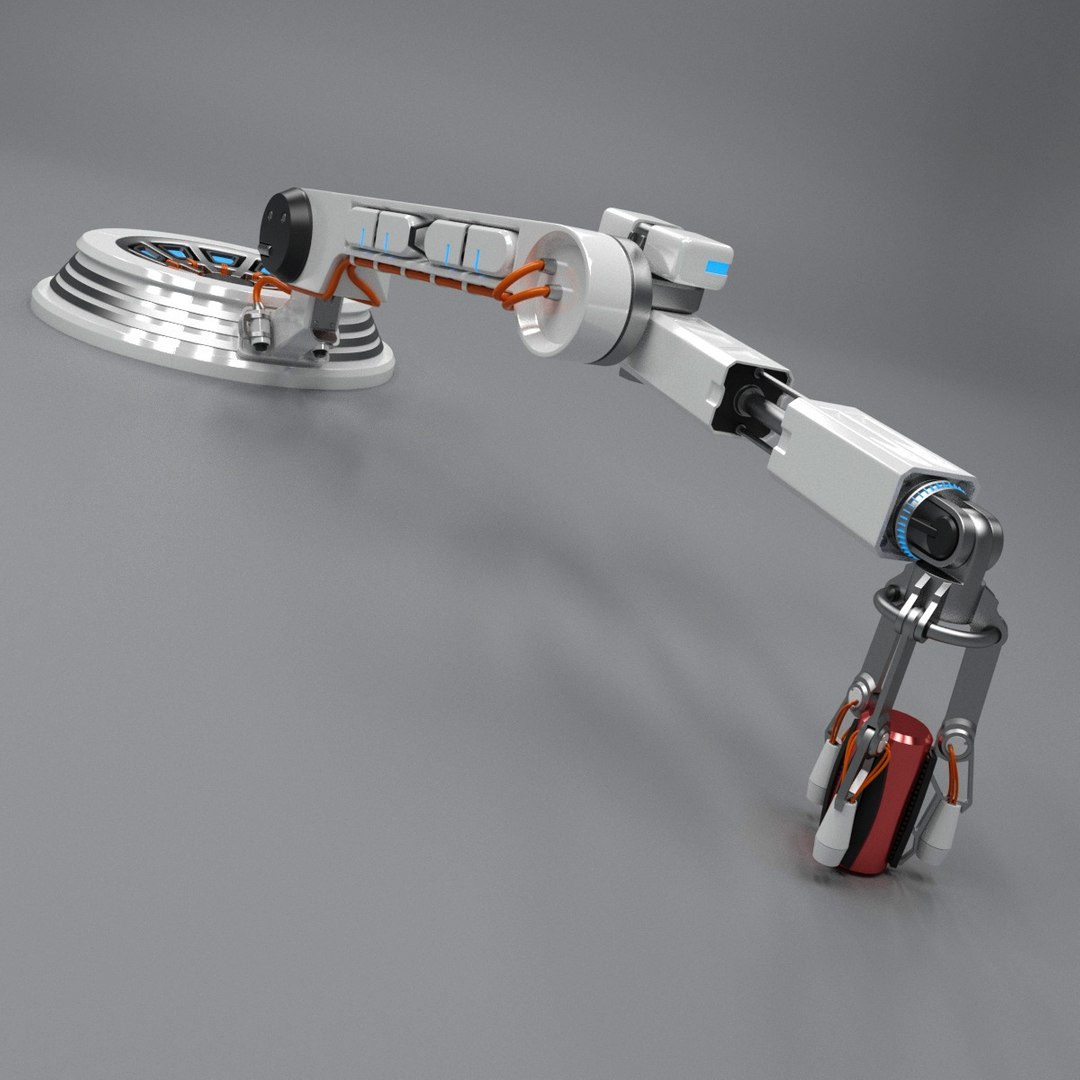 3D futuristic robotic arm rigged - TurboSquid 1169725