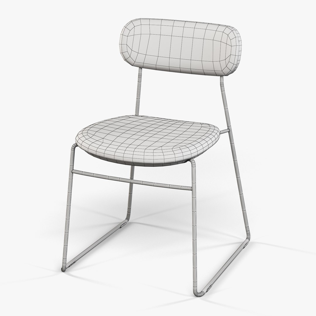3d model modus plc wire chair
