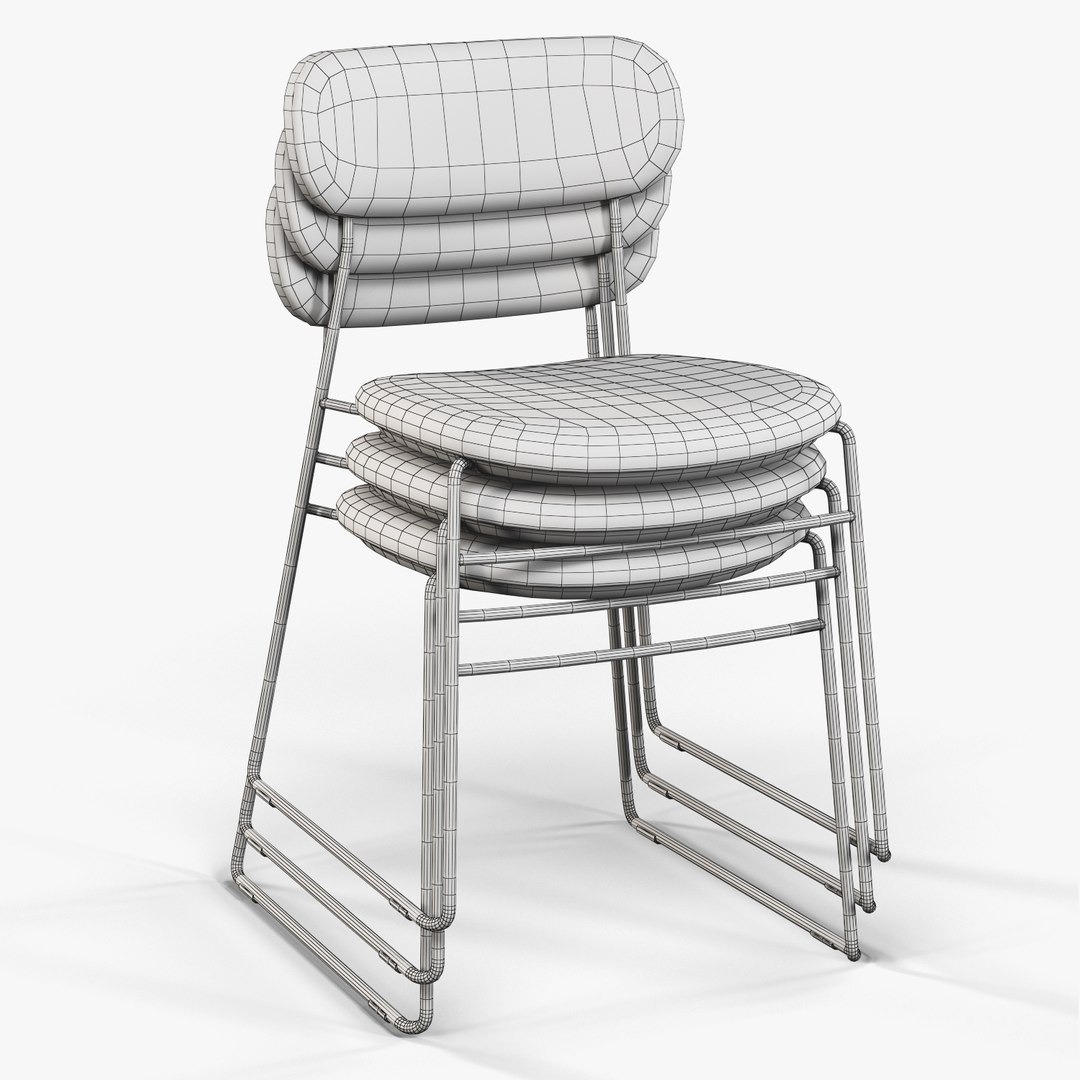 3d model modus plc wire chair