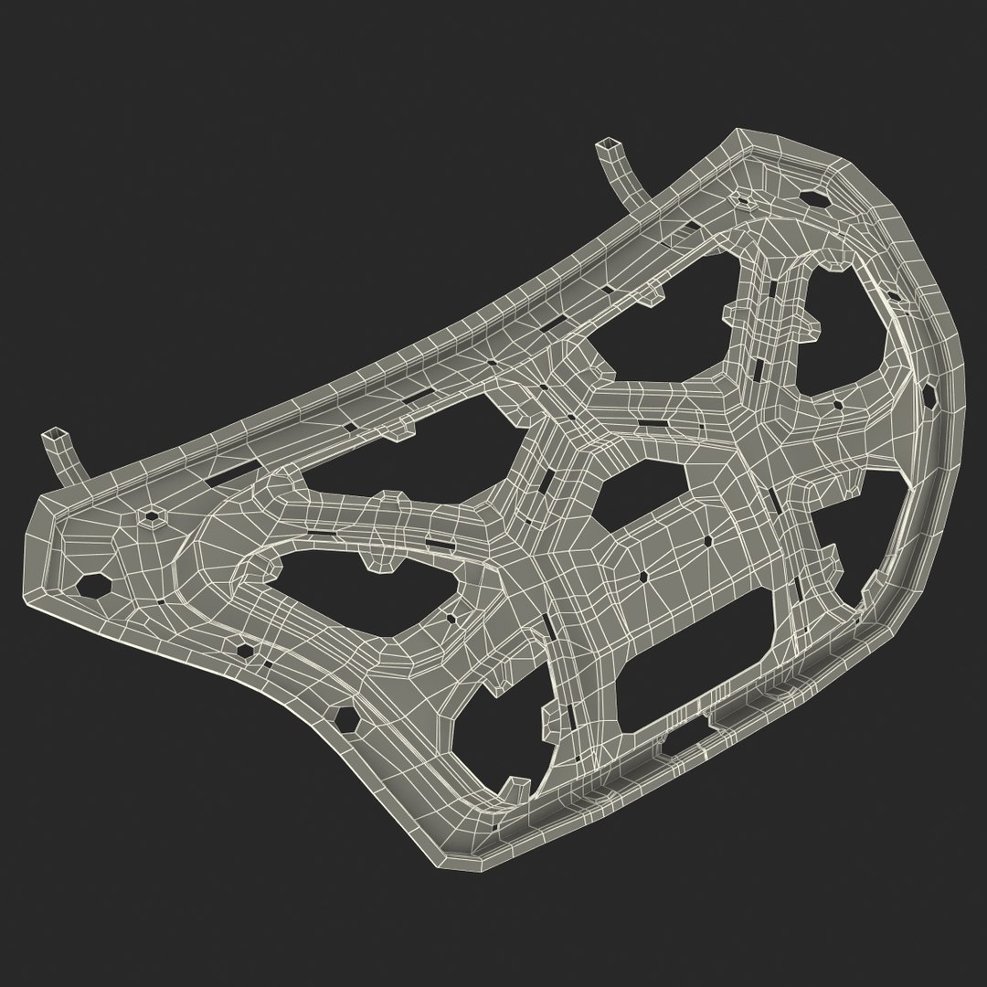 car trunk frame 3d 3ds