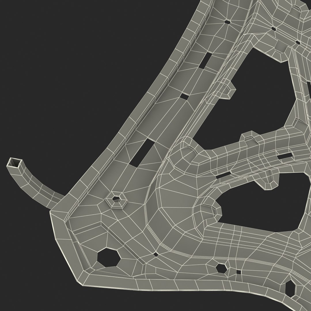 car trunk frame 3d 3ds