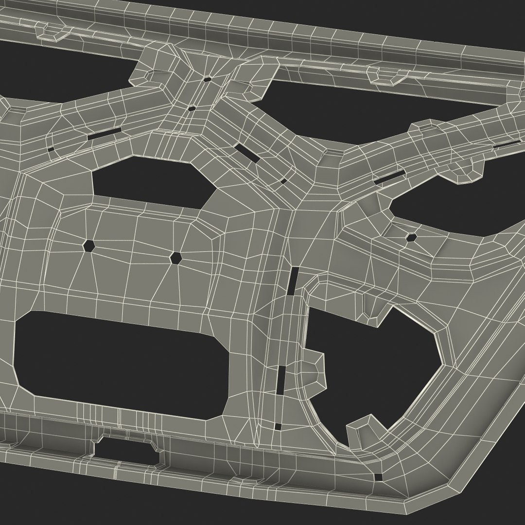 car trunk frame 3d 3ds