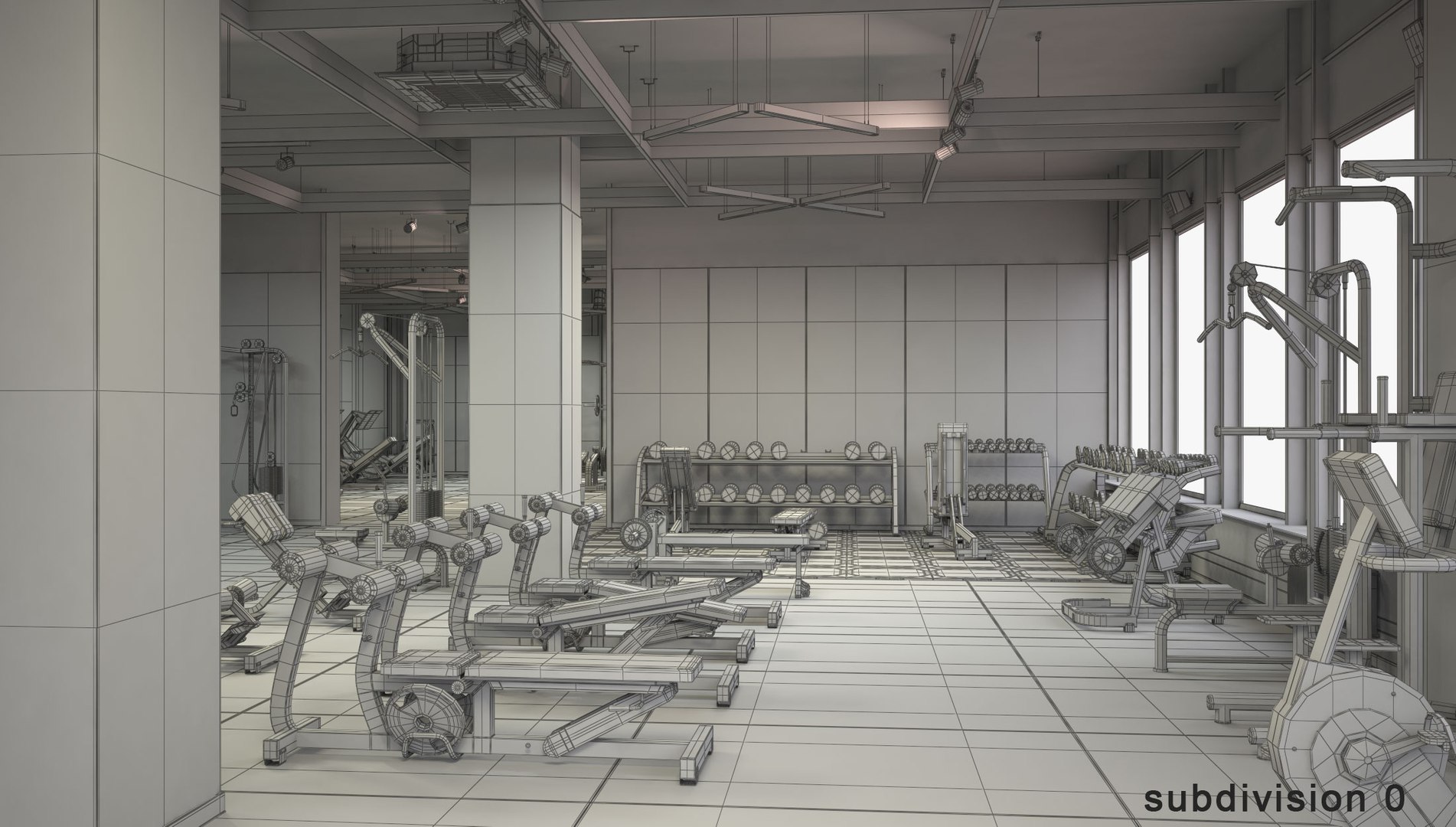 Gym Exercise Machine Model - TurboSquid 1392441