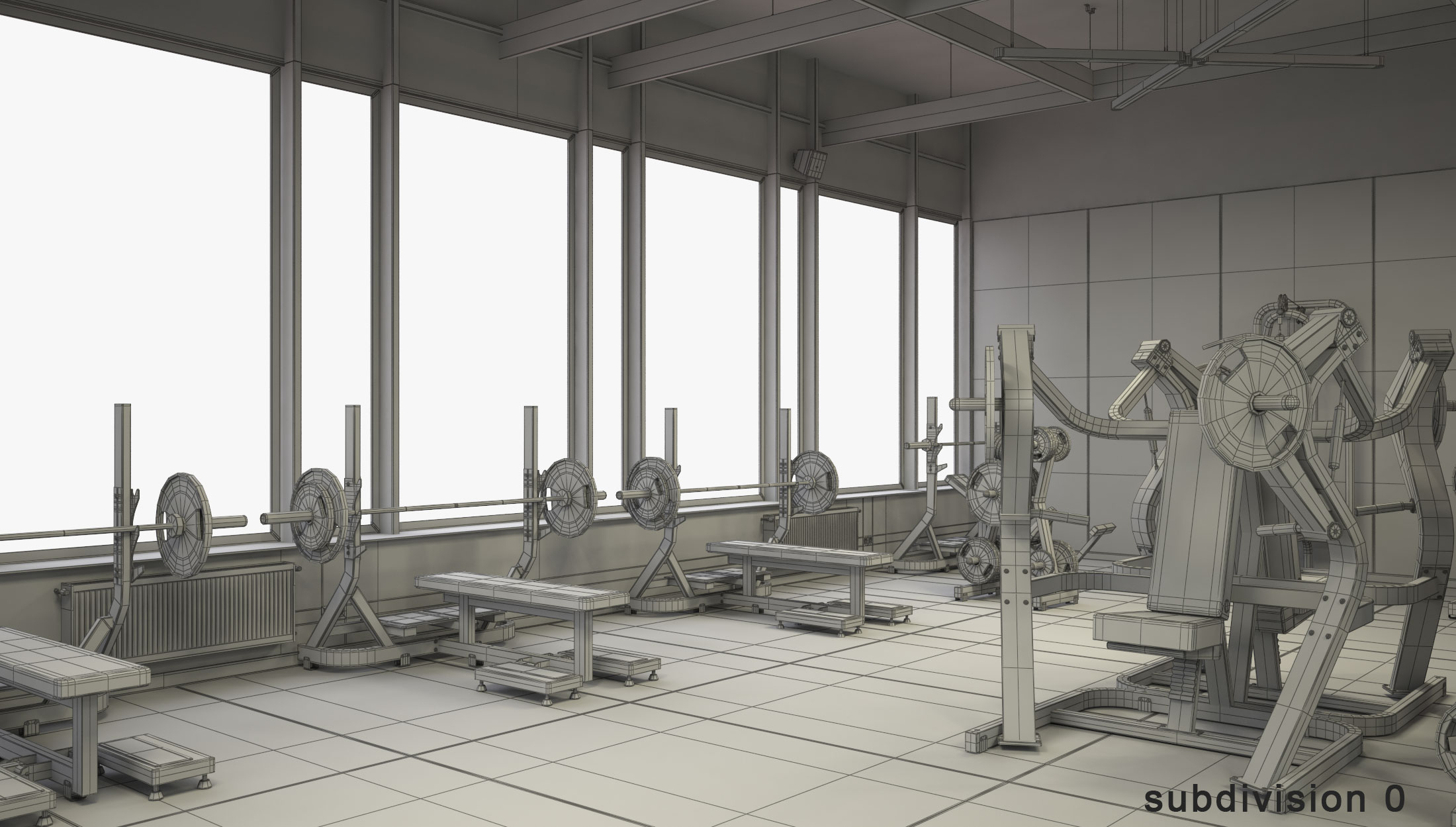 Gym exercise machine model - TurboSquid 1392441