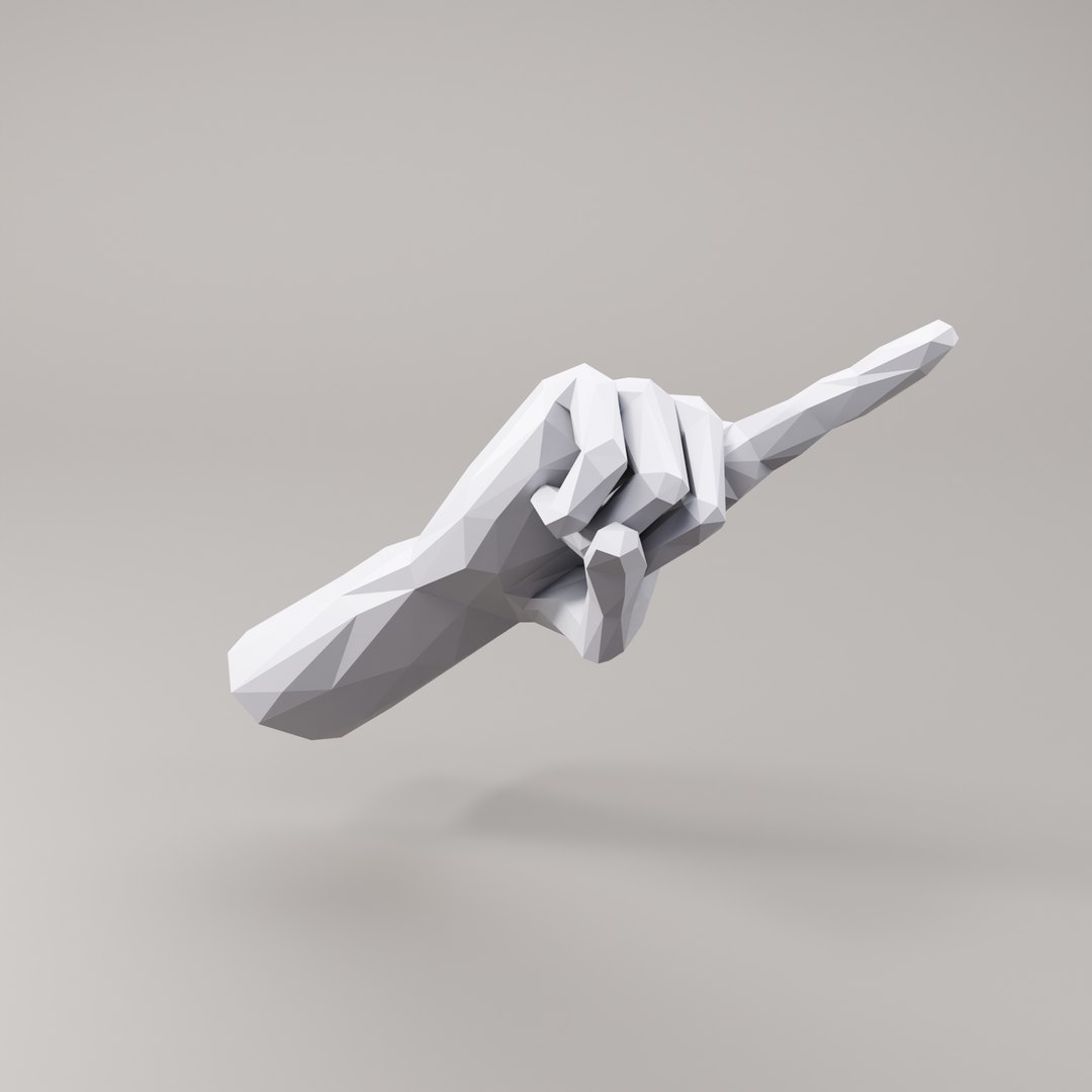 3D Hand Finger Counting 1 Low Poly - TurboSquid 2352905
