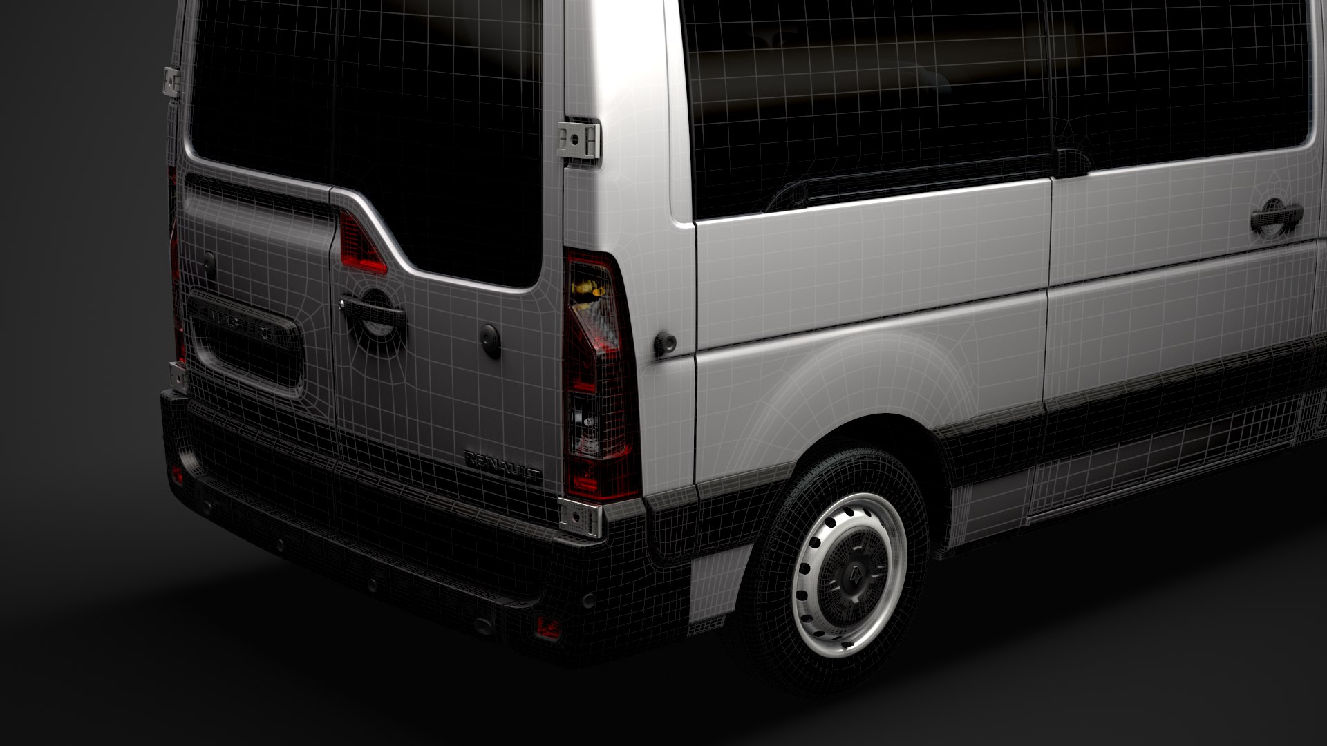 3D renault master l2h1 windowvan model - TurboSquid 1501759