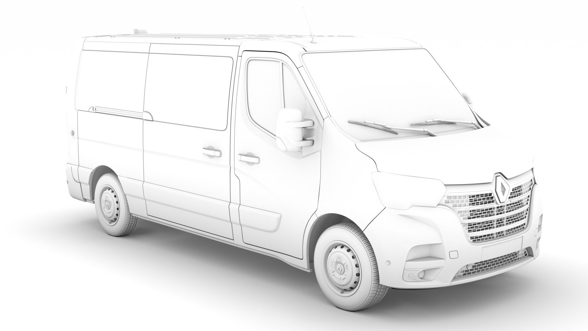3D Renault Master L2h1 Windowvan Model - TurboSquid 1501759