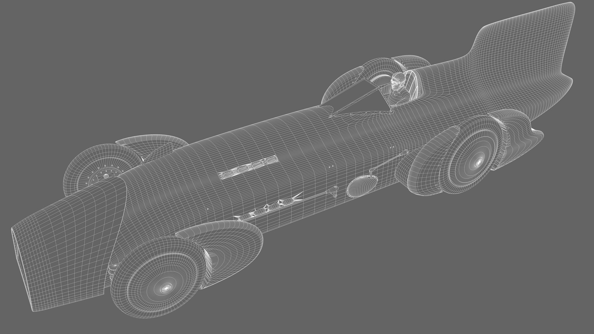 Bluebird 1931 Land Speed Record Car 3D Model - TurboSquid 1733406