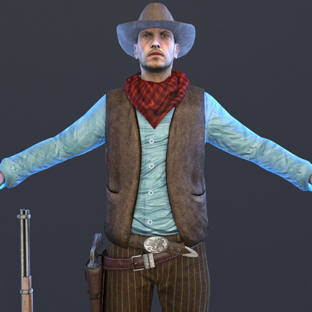 Cowboy model - TurboSquid 1412749