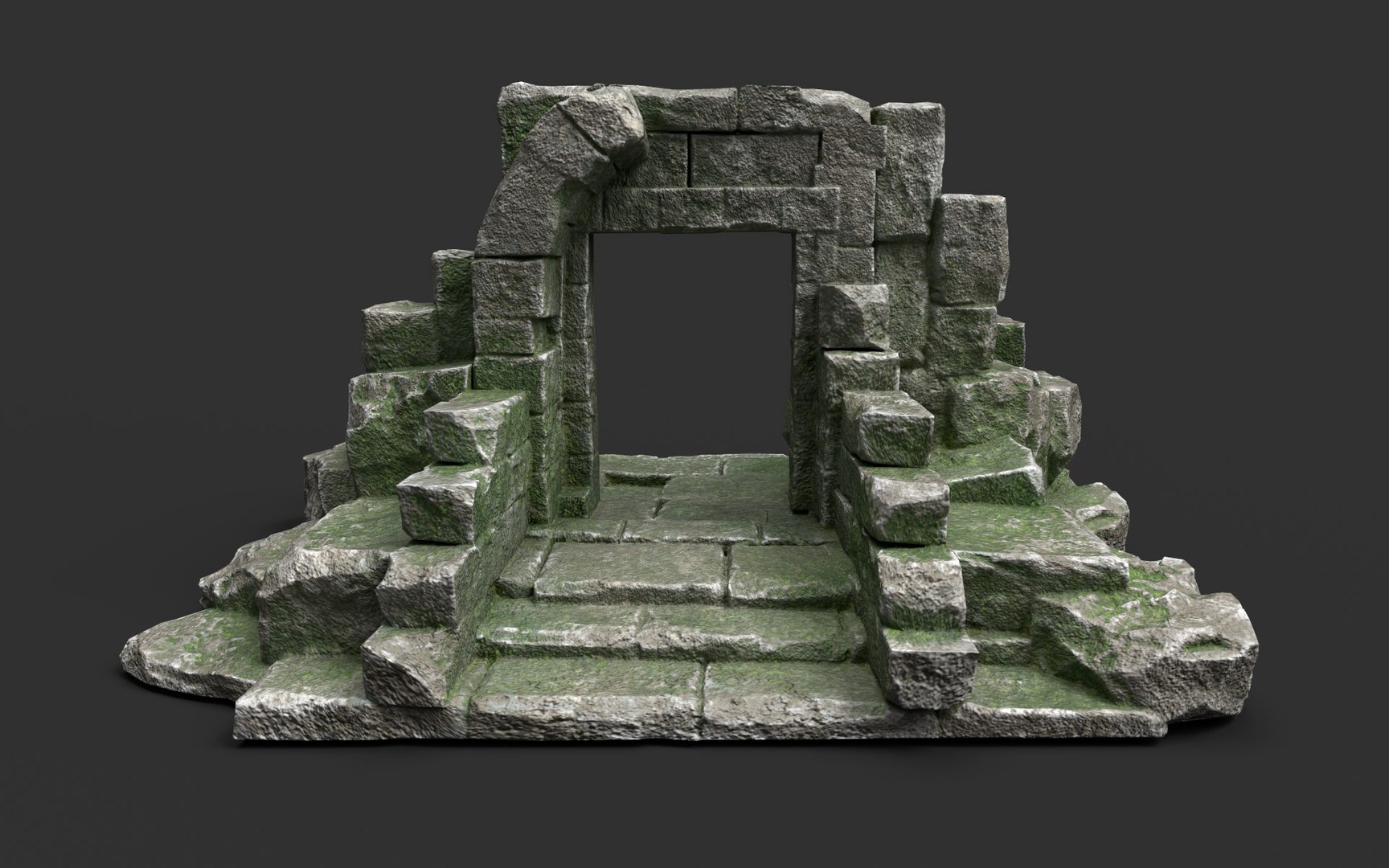 Ancient Gate 3D - TurboSquid 1768347