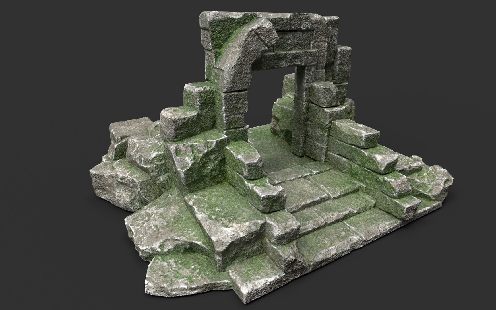 Ancient Gate 3D - TurboSquid 1768347