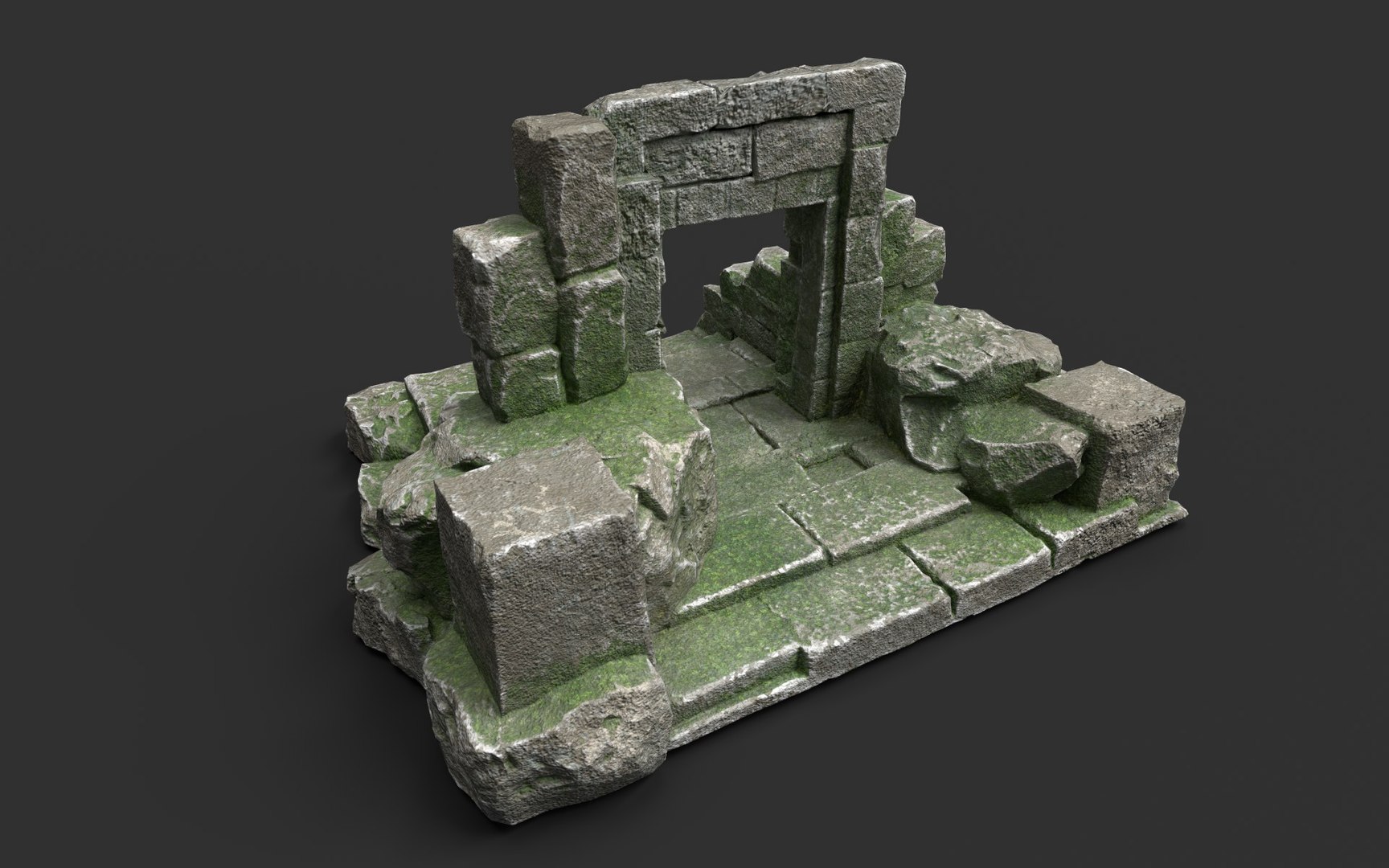 Ancient Gate 3D - TurboSquid 1768347