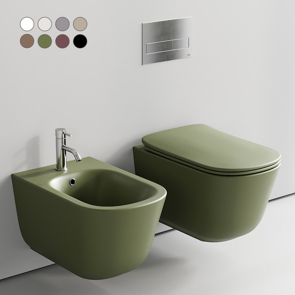 3D модель Kerasan Tribeca Wall-Hung WC - TurboSquid 1974392