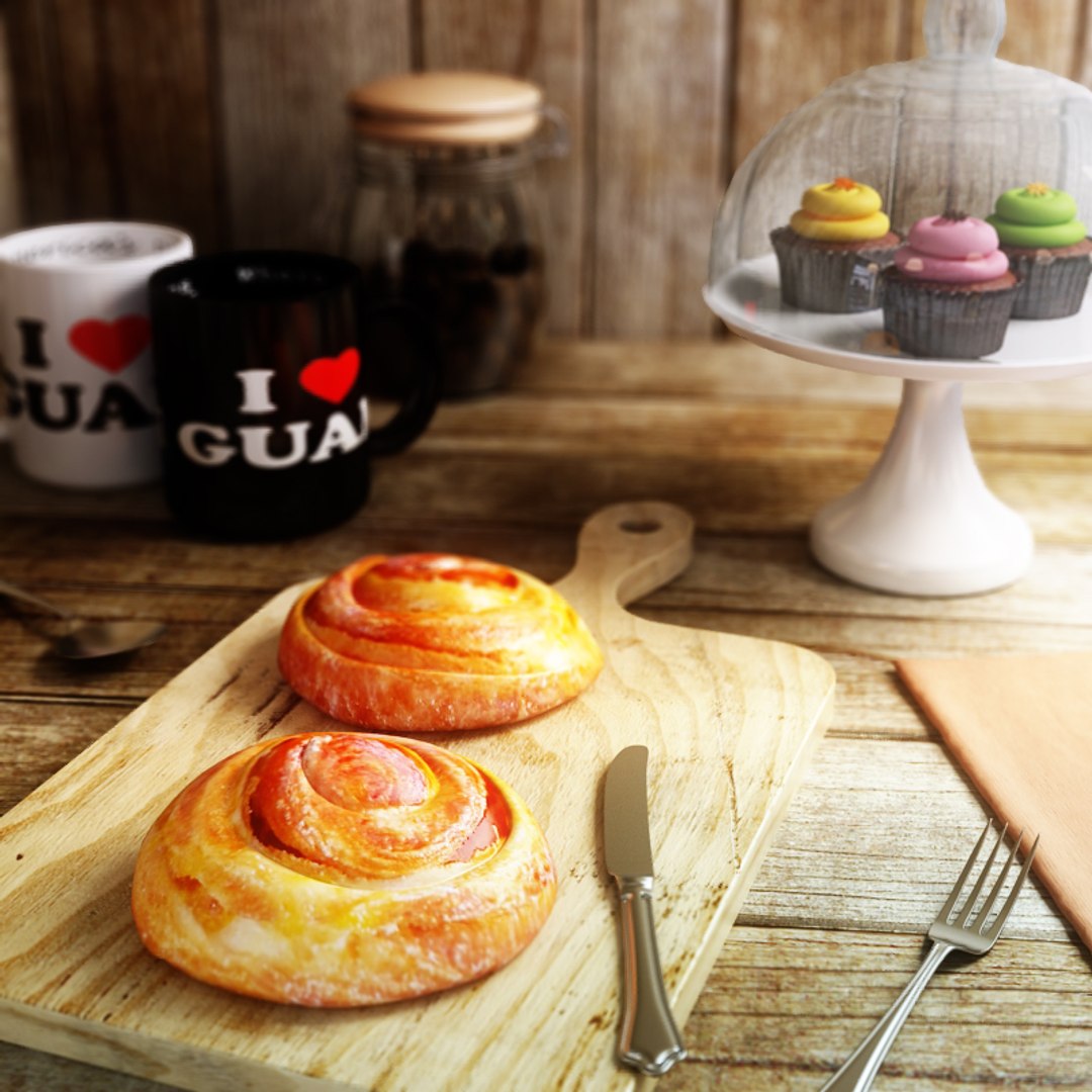 3d Morning Bun Model