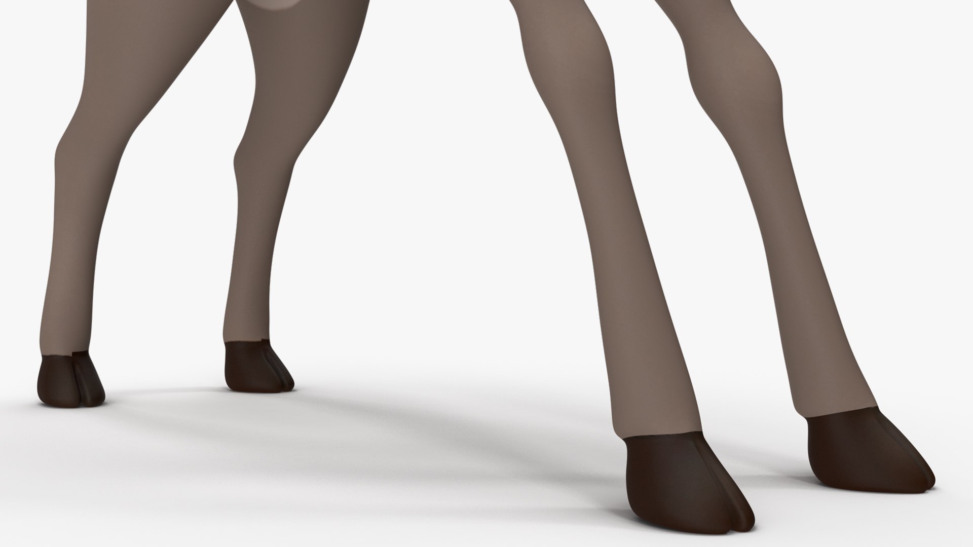 3D Grey Cartoon Deer Rigged For Maya Model - TurboSquid 2121482