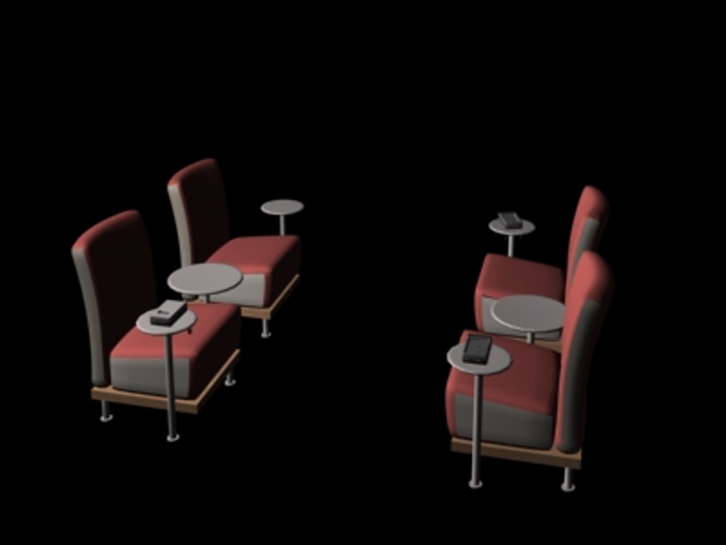 group chairs 3d max