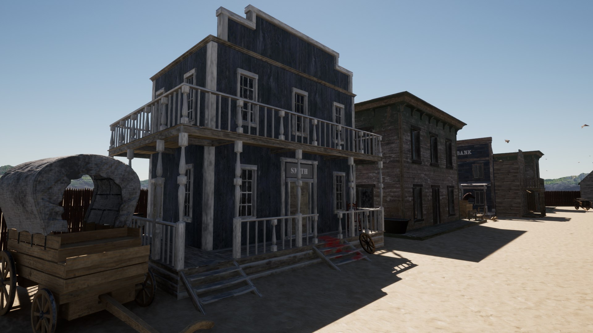Klondike - Far West Village - Unity HDRP Model - TurboSquid 1716344