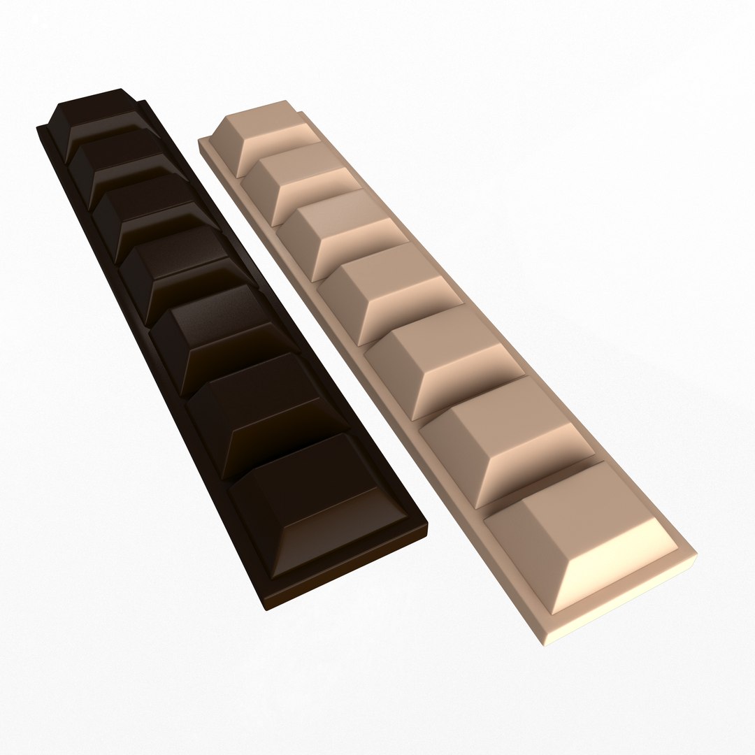 Chocolate Bar 02 3D Model - TurboSquid 2006333
