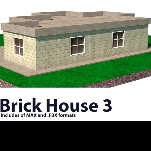 modelo 3d Casa de ladrillo 3 - TurboSquid 1165568
