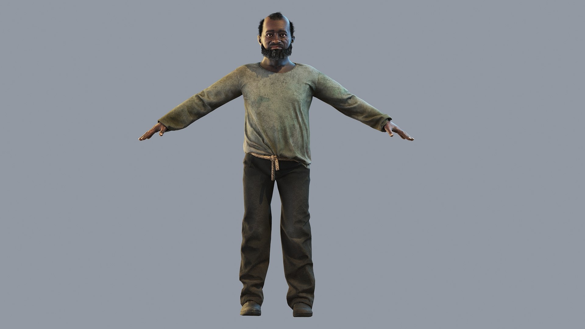 3D Model Homeless Person Steeve - TurboSquid 1897474