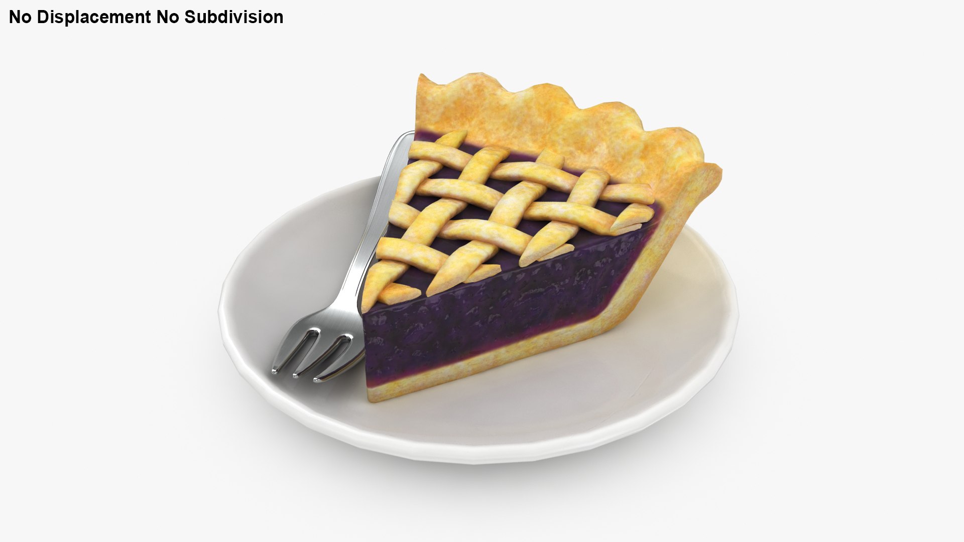 Blueberry Lattice Pie 3D Model - TurboSquid 2044268