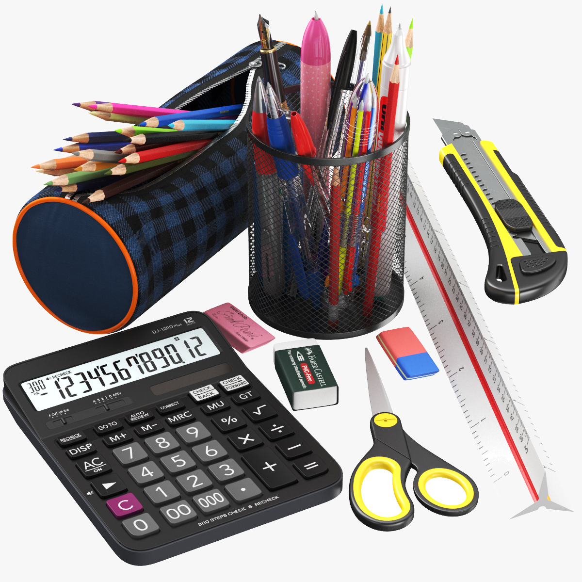School Supplies 3D model - TurboSquid 1816864