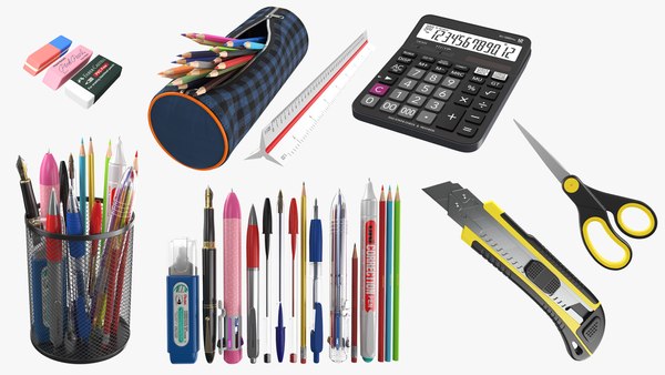 School Supplies 3D model - TurboSquid 1816864