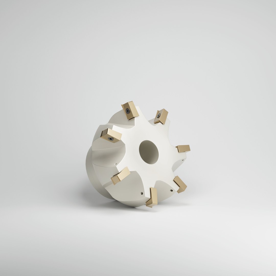Milling Cutters With Indexable Inserts Model - TurboSquid 2244894