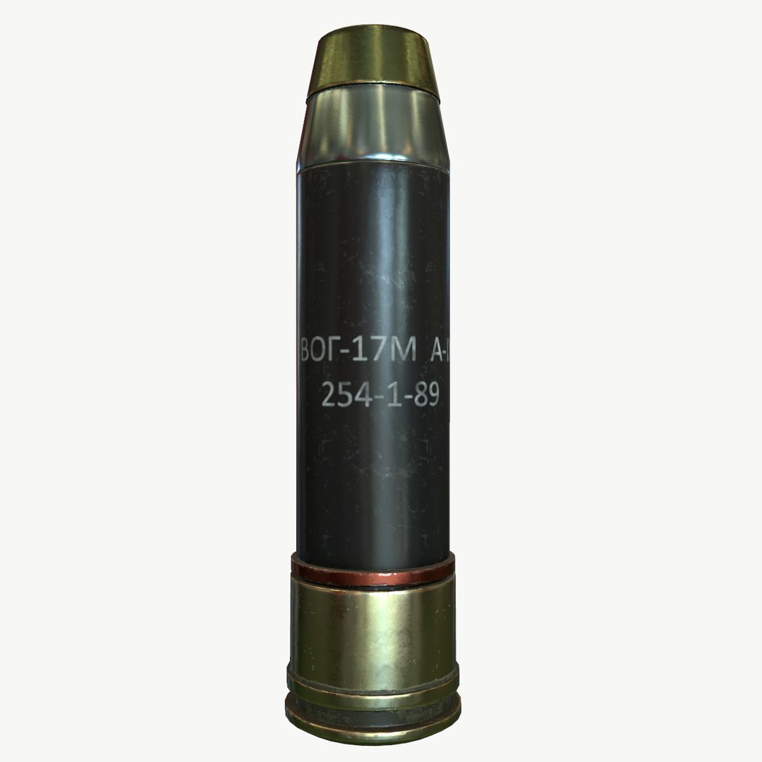 pbr vog-17 grenade launcher 3d x