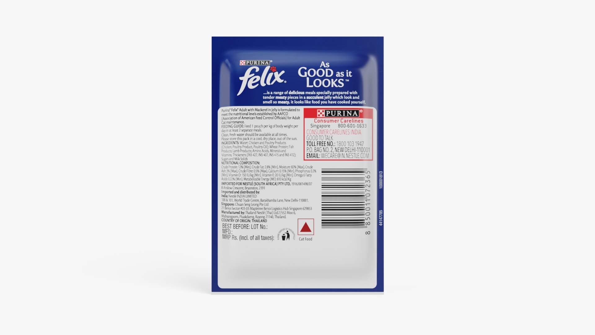 3D Purina Felix Cat Food Mackerel Model - TurboSquid 2183433