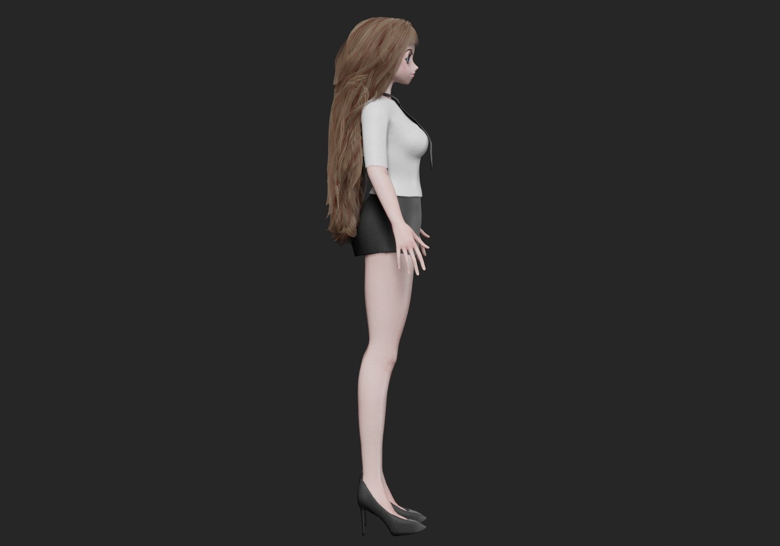 Standard Anime Girl V32236 3D - TurboSquid 2272572