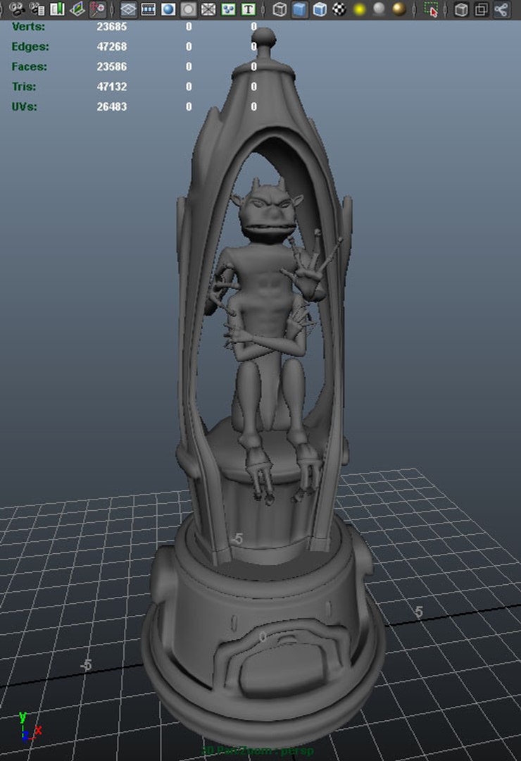 Gargoyle Chess 3d Model