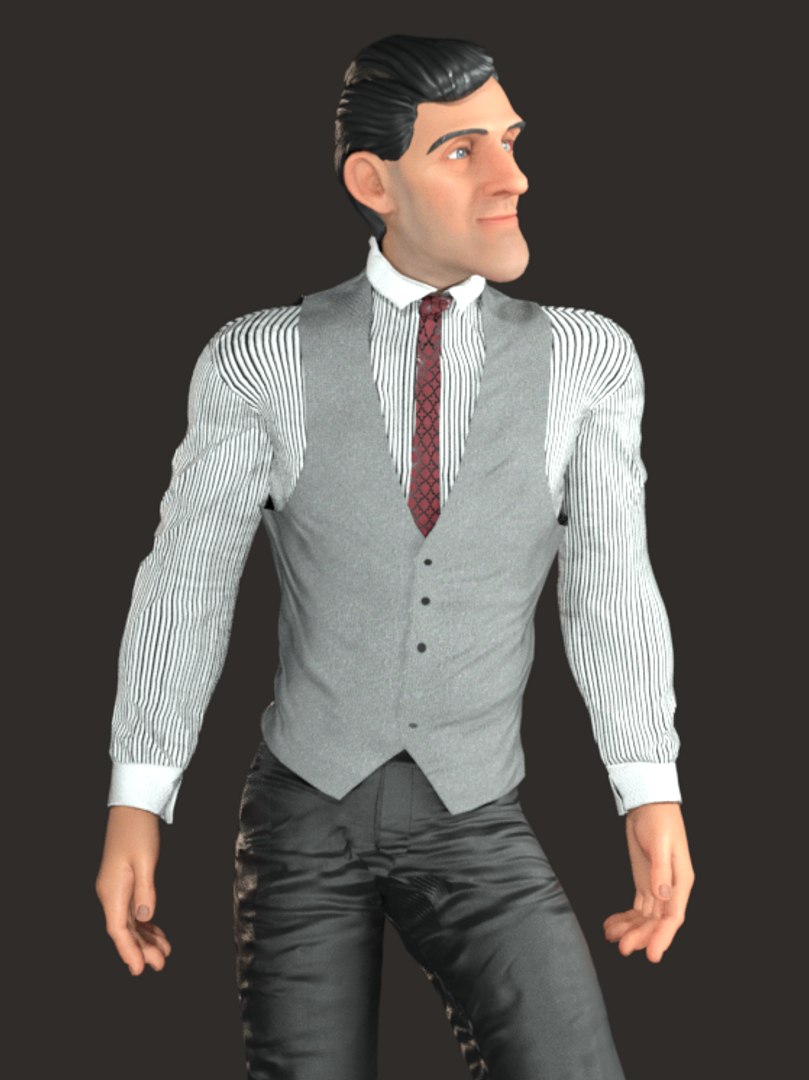 3D Cartoon 3D Rigged Business Man Character Model - TurboSquid 2269951